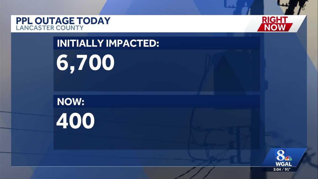 Power outage | A downed pole caused thousands of Lancaster County ...