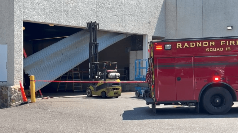 Loading door collapse at Delaware County supermarket injures 2 workers