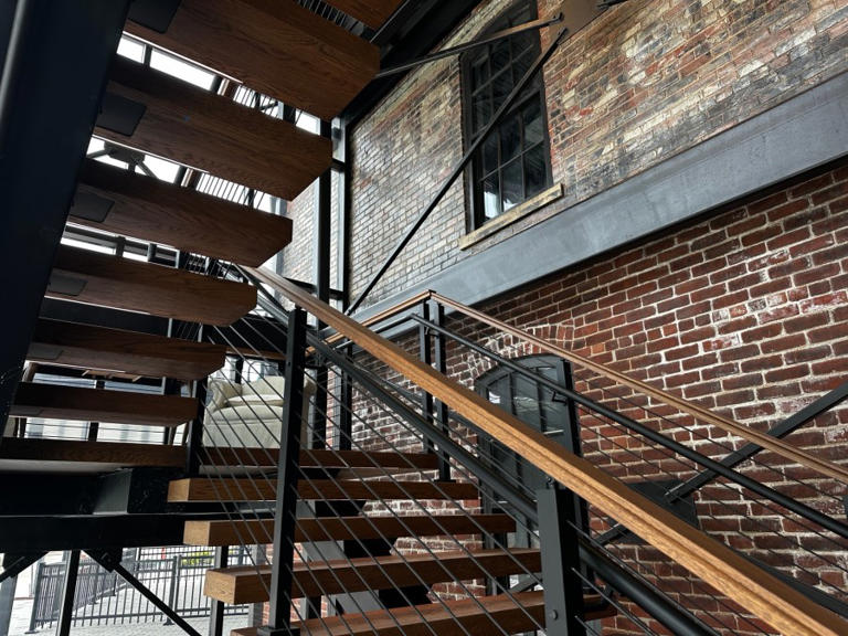 A look inside the restored Schaab building, to be filled with dining ...