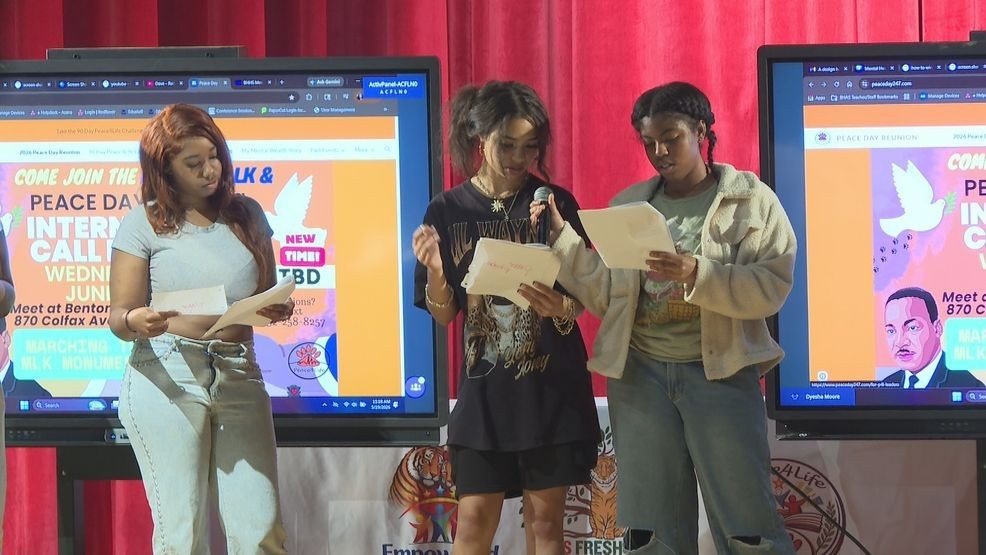 Students sign 90-day peace pledge and raise funds for mental health court