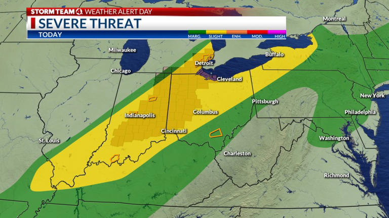 Columbus weather: Storms tonight, holiday weekend rains