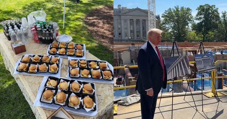 Trump served reporters breakfast — but one detail stood out
