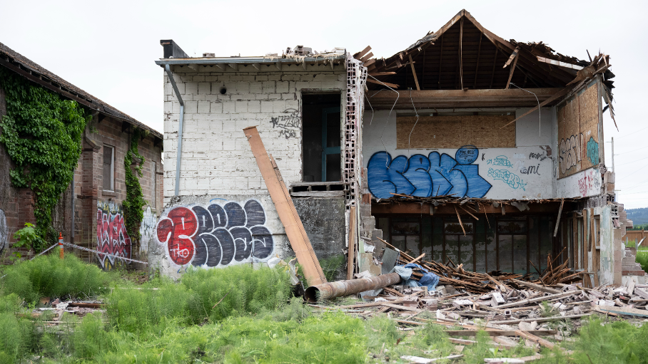 111-year-old Alderton School demolition halted after stop-work order
