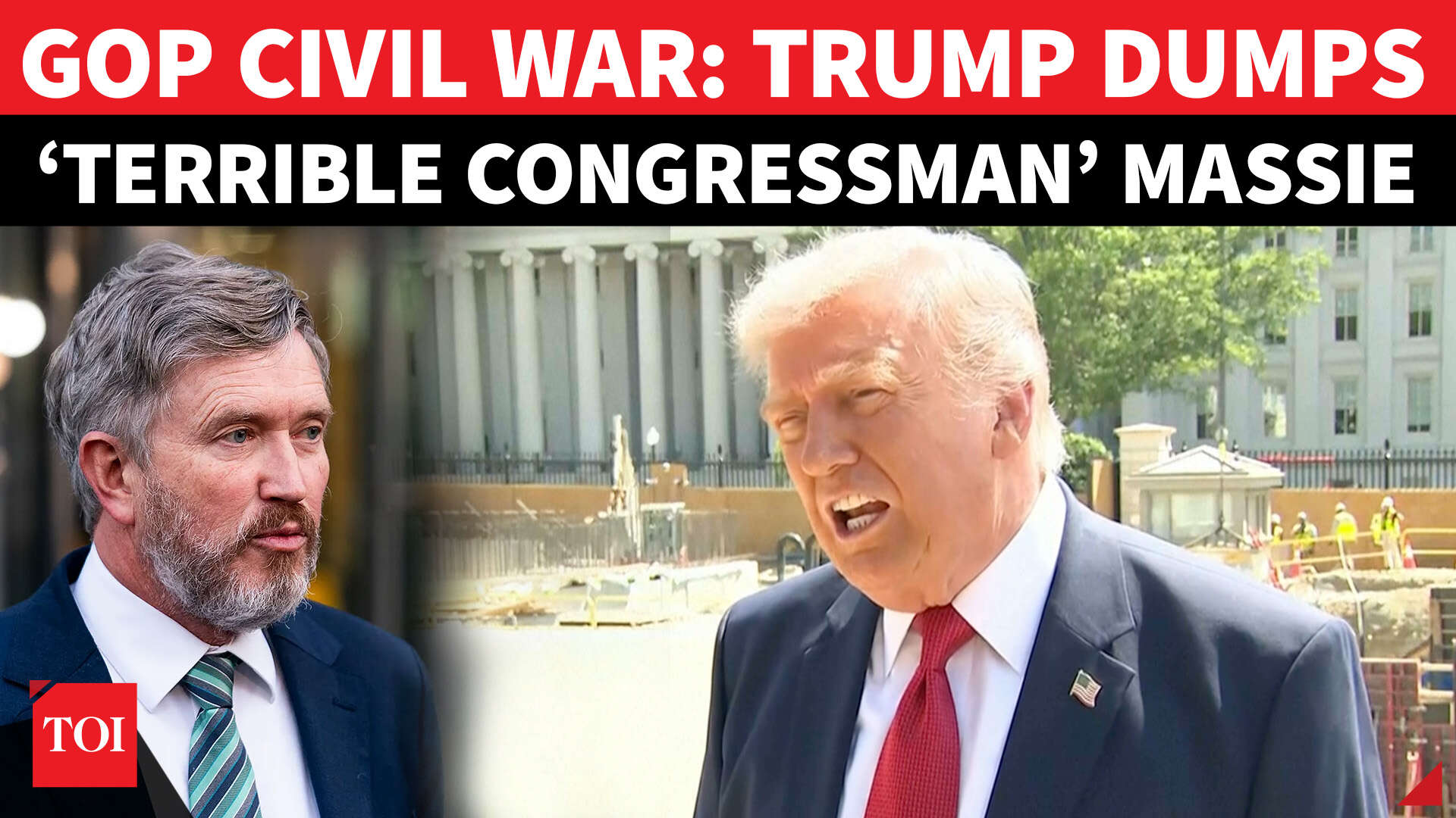 'Terrible congressman': Trump targets Massie while throwing support ...