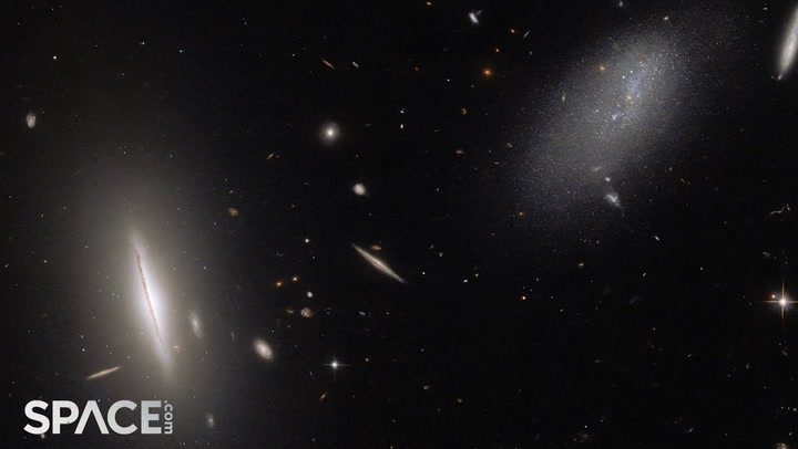 Hubble reveals stunning images of amorphous and lenticular galaxies