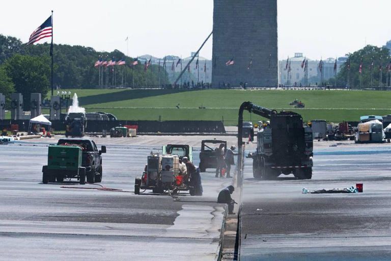 Trump called 'moron' after claiming he's waterproofing 'reflection lake'