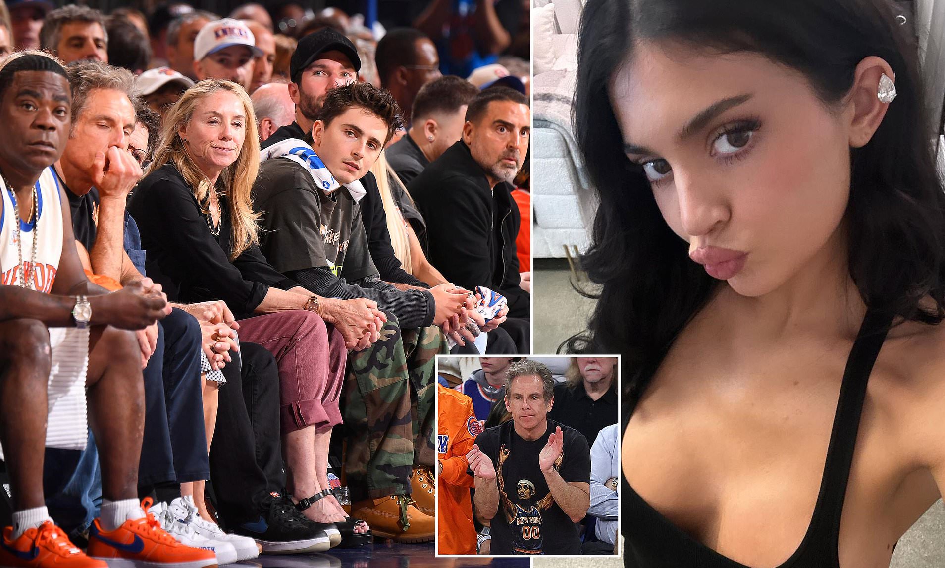 Timothee Chalamet leads Celebrity Row for huge Knicks game... but there ...