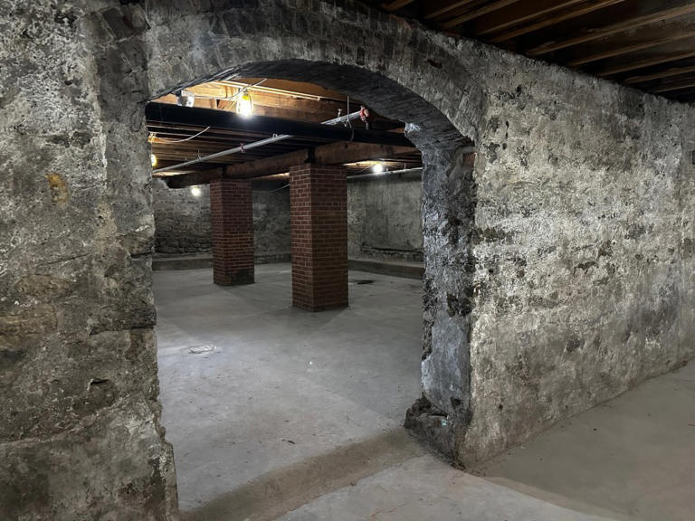 A look inside the restored Schaab building, to be filled with dining ...