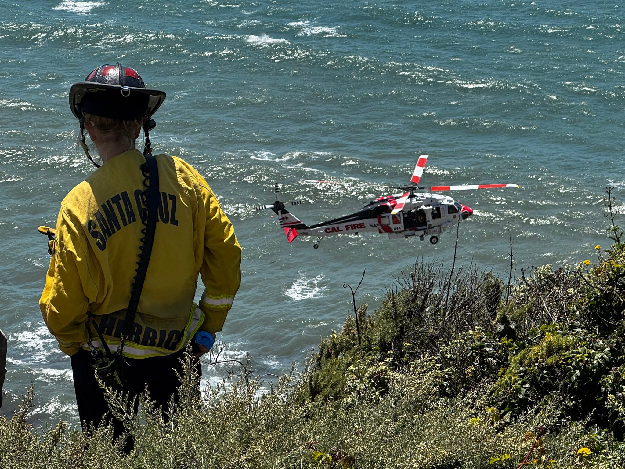 Driver dies after car crashes nearly 500 feet off a cliff onto ...