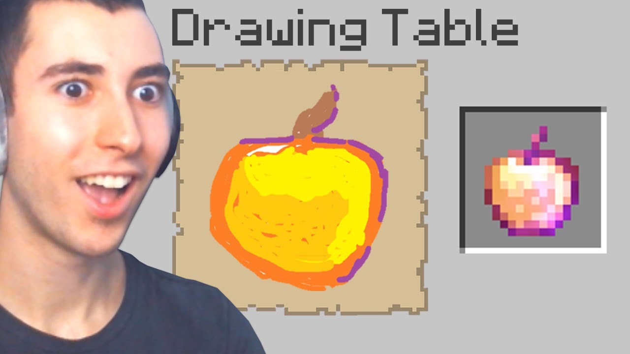 Minecraft but any item you draw, you get