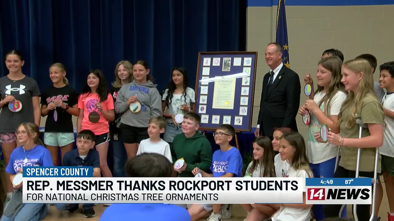 IN Rep. Mark Messmer visits students at Rockport Elementary