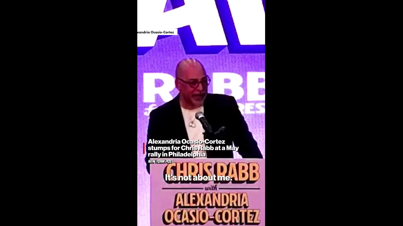 Alexandria Ocasio-Cortez stumps for Chris Rabb