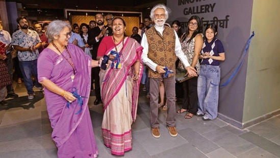 At Delhi’s National Crafts Museum & Hastkala Academy, the new ajrakh ...