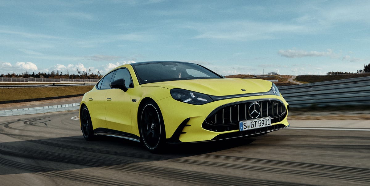 The 2027 Mercedes-AMG GT 4-door EV debuts as the Porsche Taycan's new ...