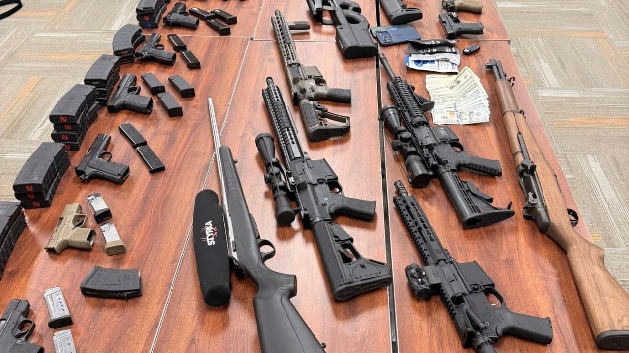 27 firearms recovered by Terrell police after U-Haul traffic stop