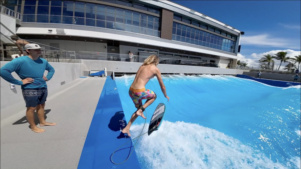 Surfing a 100 million dollar wave pool!
