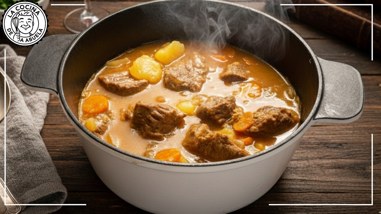 Estofado de res con papas receta casera de la abuela súper tierna y jugosa