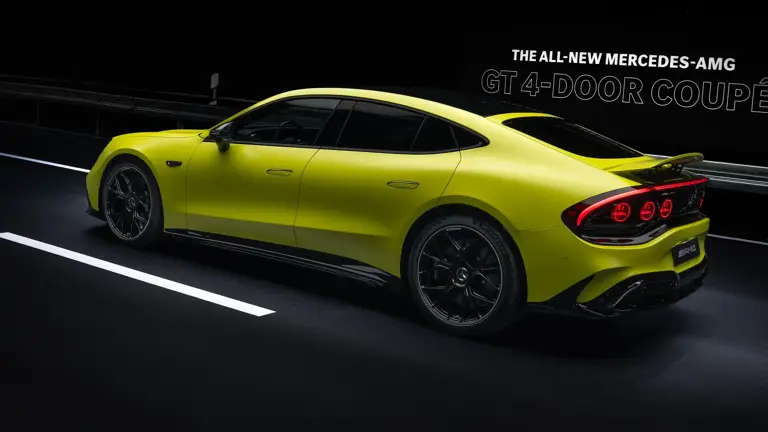 2027 Mercedes-AMG GT 4-door coupe revealed as monster EV super sedan