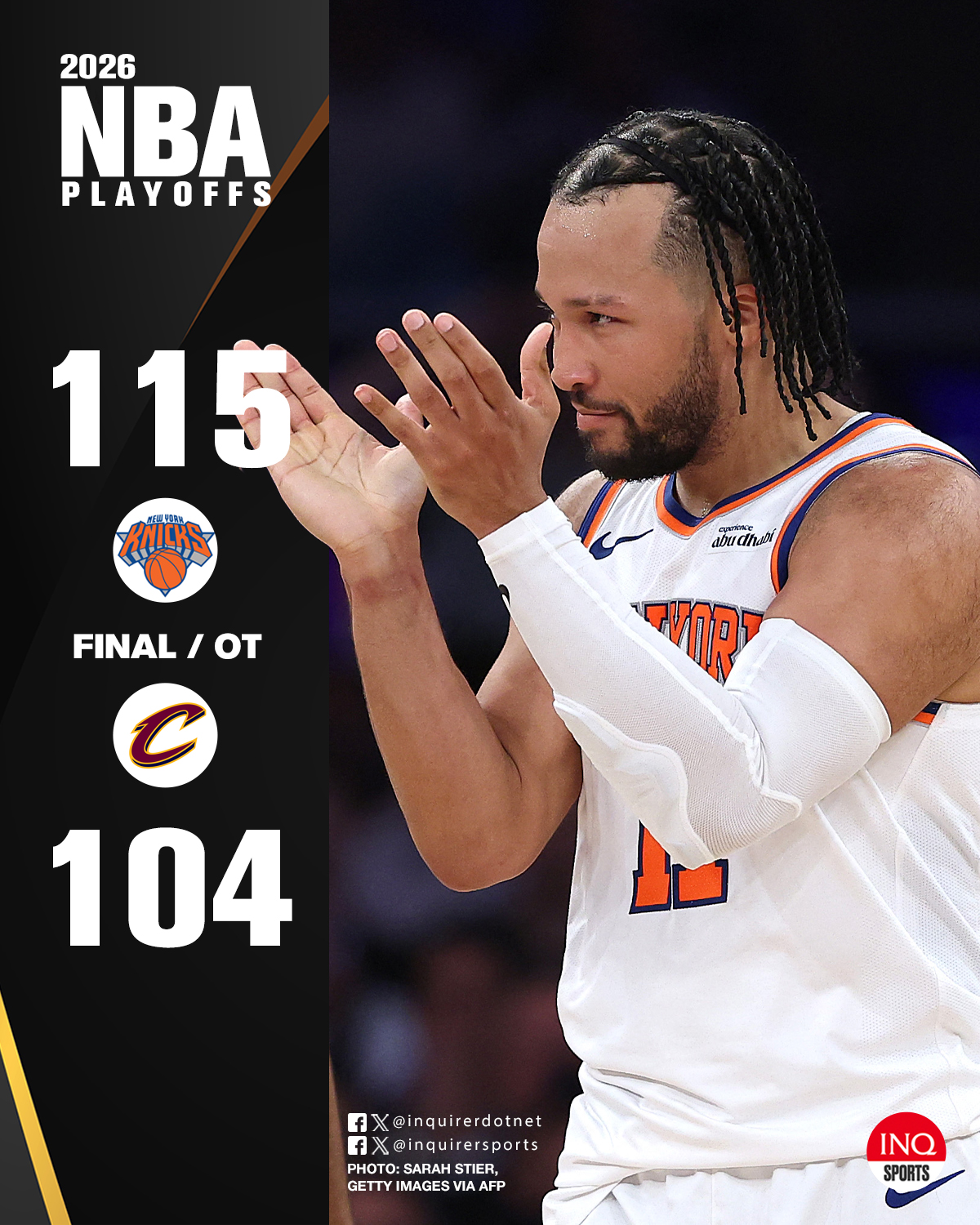 NBA playoffs scores today: Knicks vs Cavaliers – East finals game 1