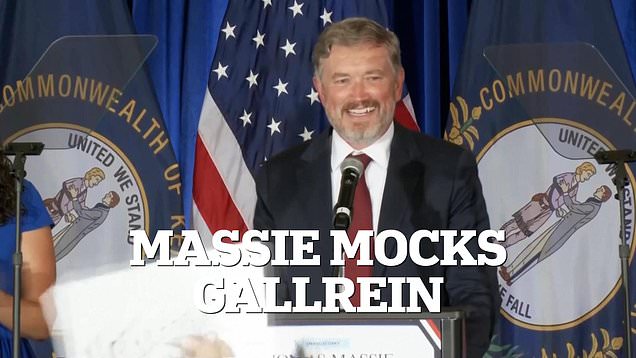 Massie pokes fun at Trump-backed opponent during concession speech