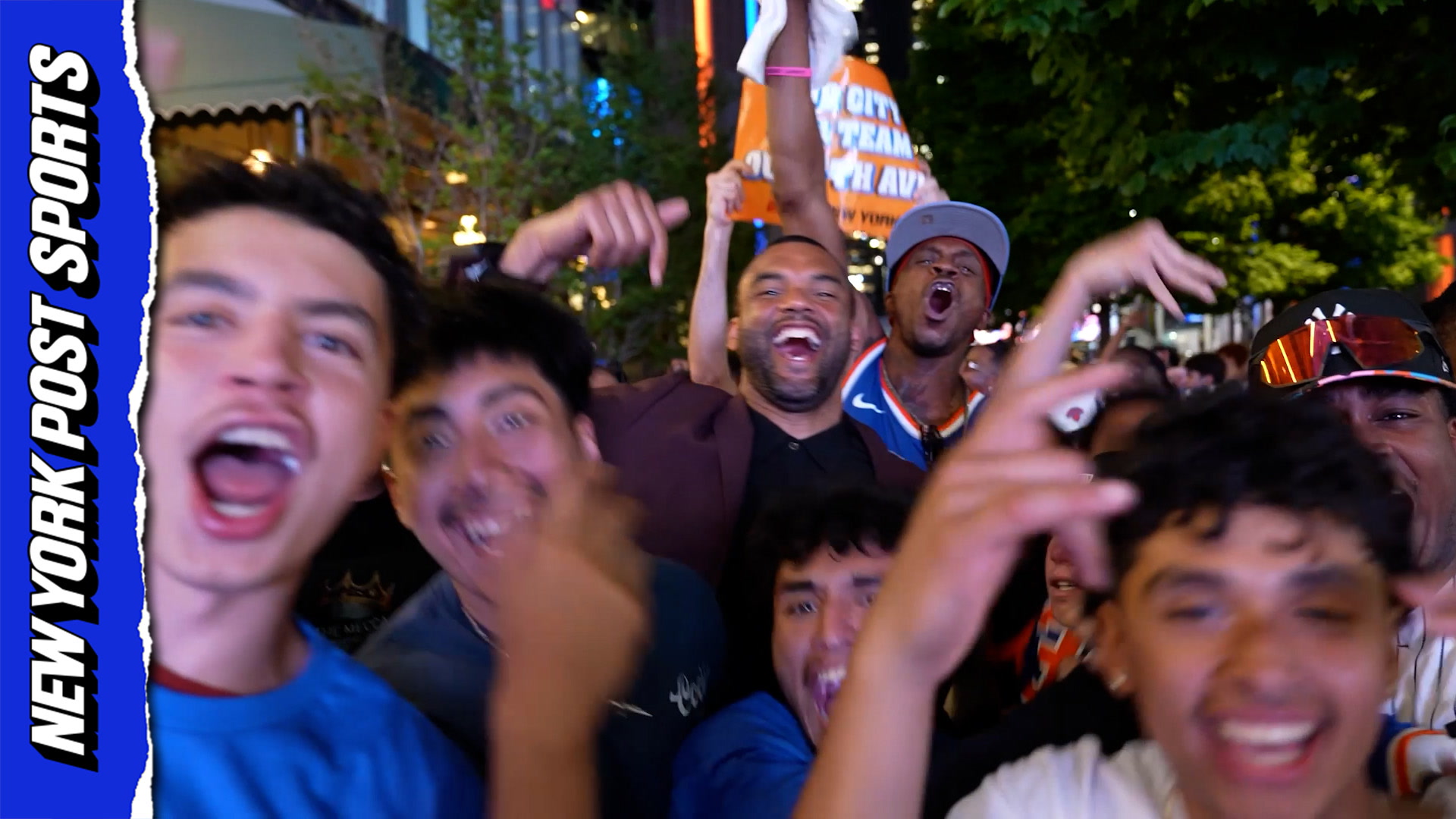 Talking to fans outside MSG after the Knicks insane Game 1 comeback win