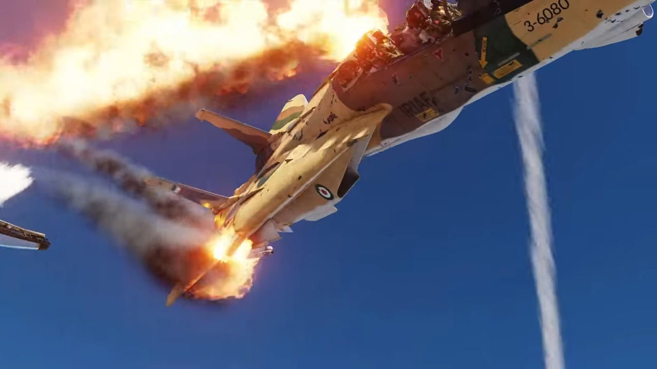 Watch the deadly air battle between Iraqi Mirages and Iranian Tomcats