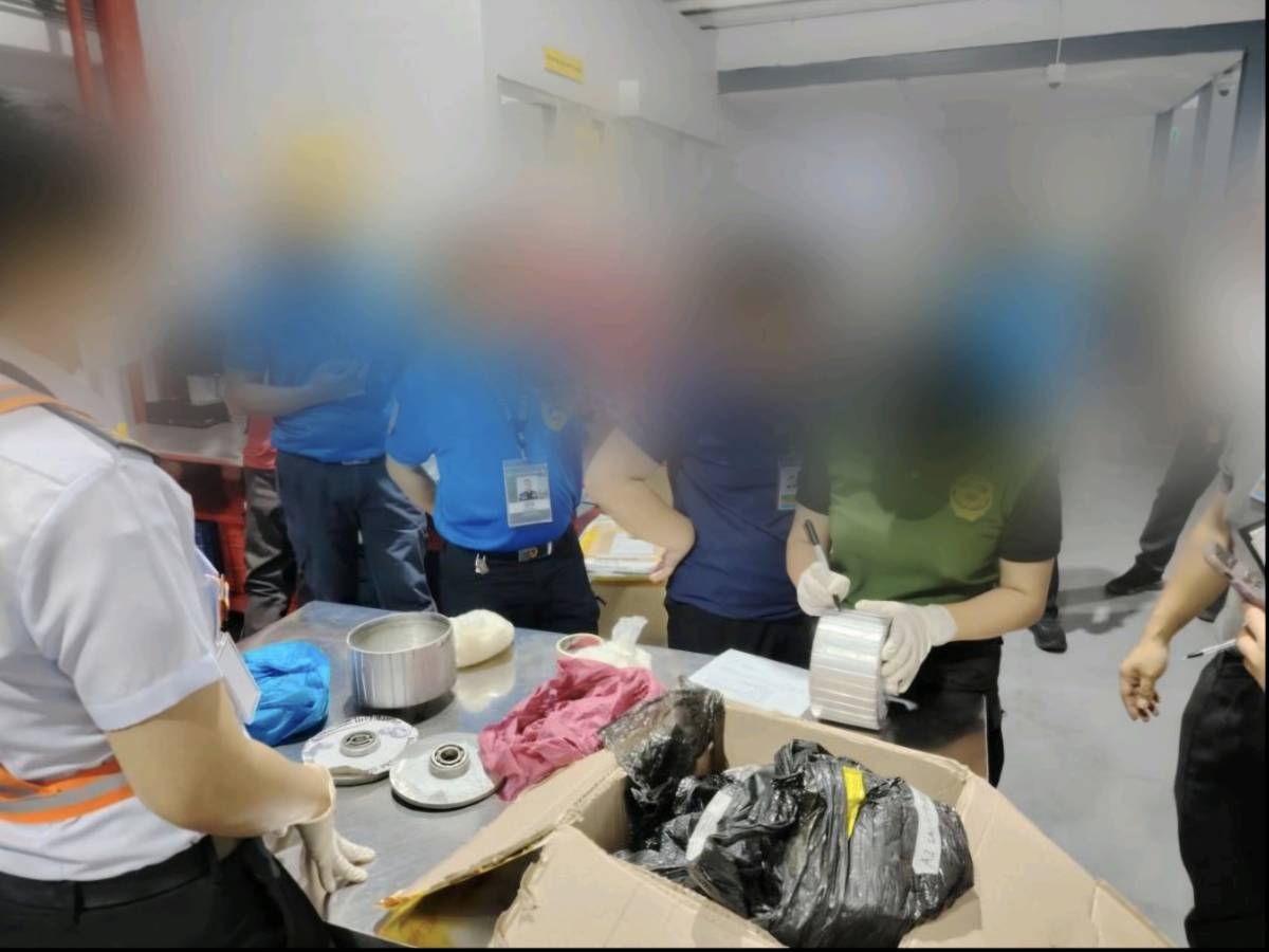 P8.3-M shabu hidden in imported gear bearings seized at Pasay cargo hub