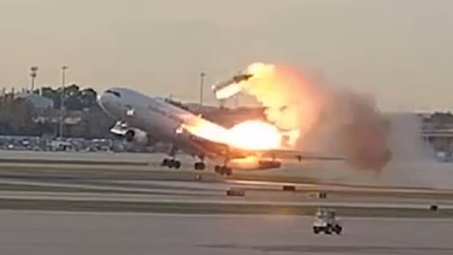 New video of deadly UPS plane crash shows engine flying off