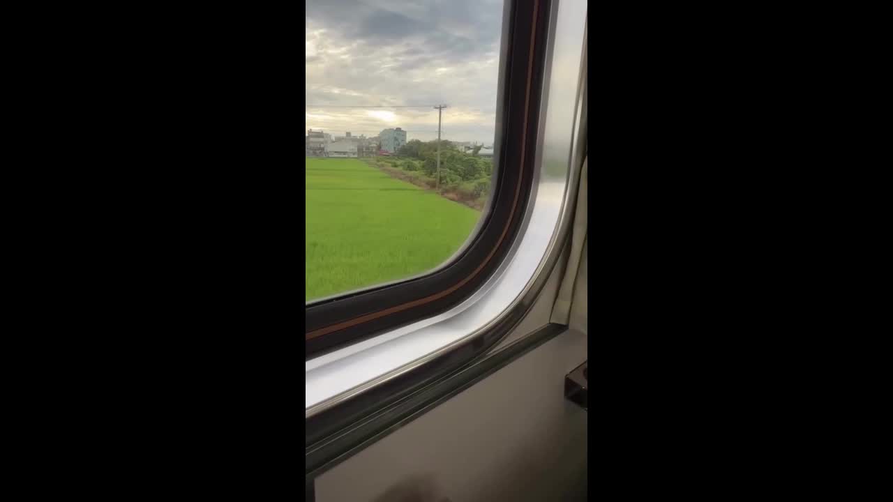 Elderly driver crashes into barrier while crossing railroad in Taiwan