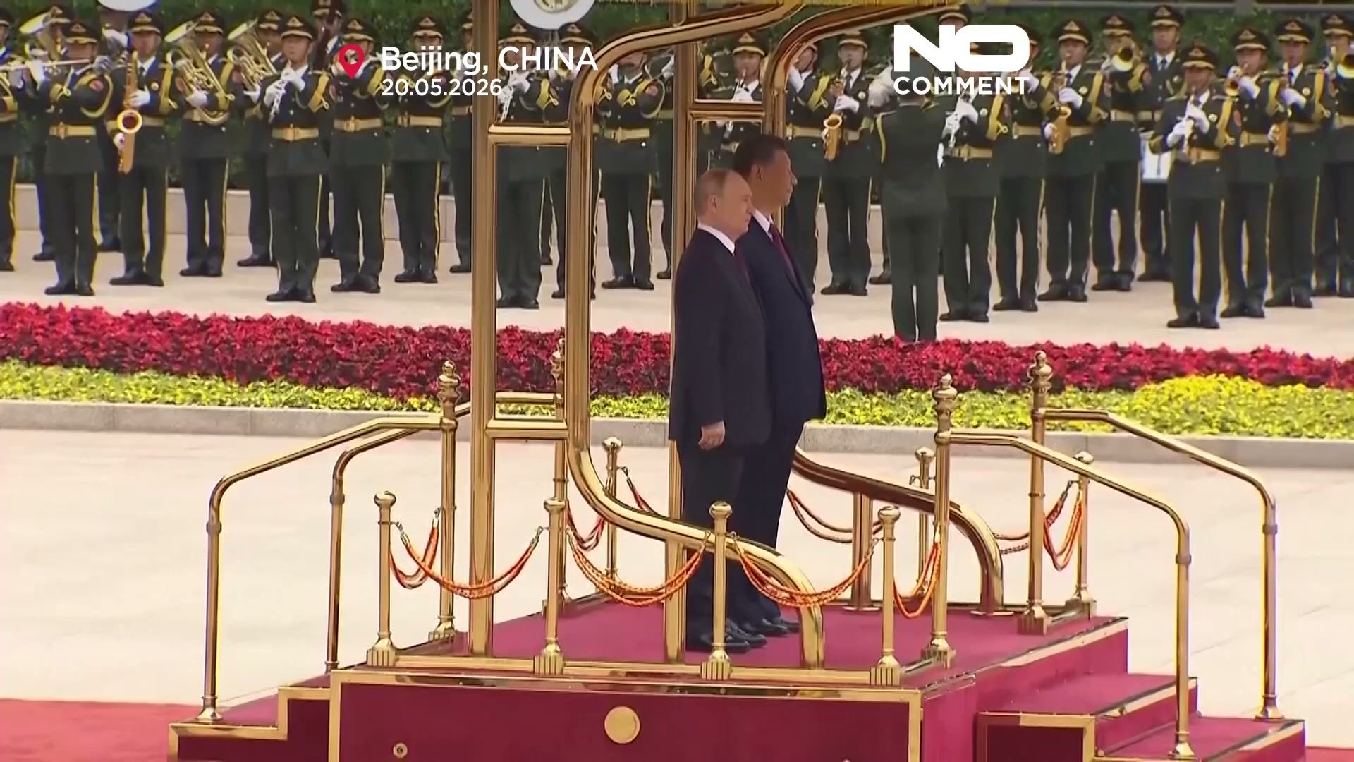 China’s Xi holds welcome ceremony for Putin