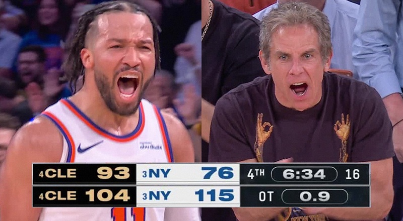 Knicks erase 22-point deficit with 44-11 closing run, stupefy Cavs 115 ...