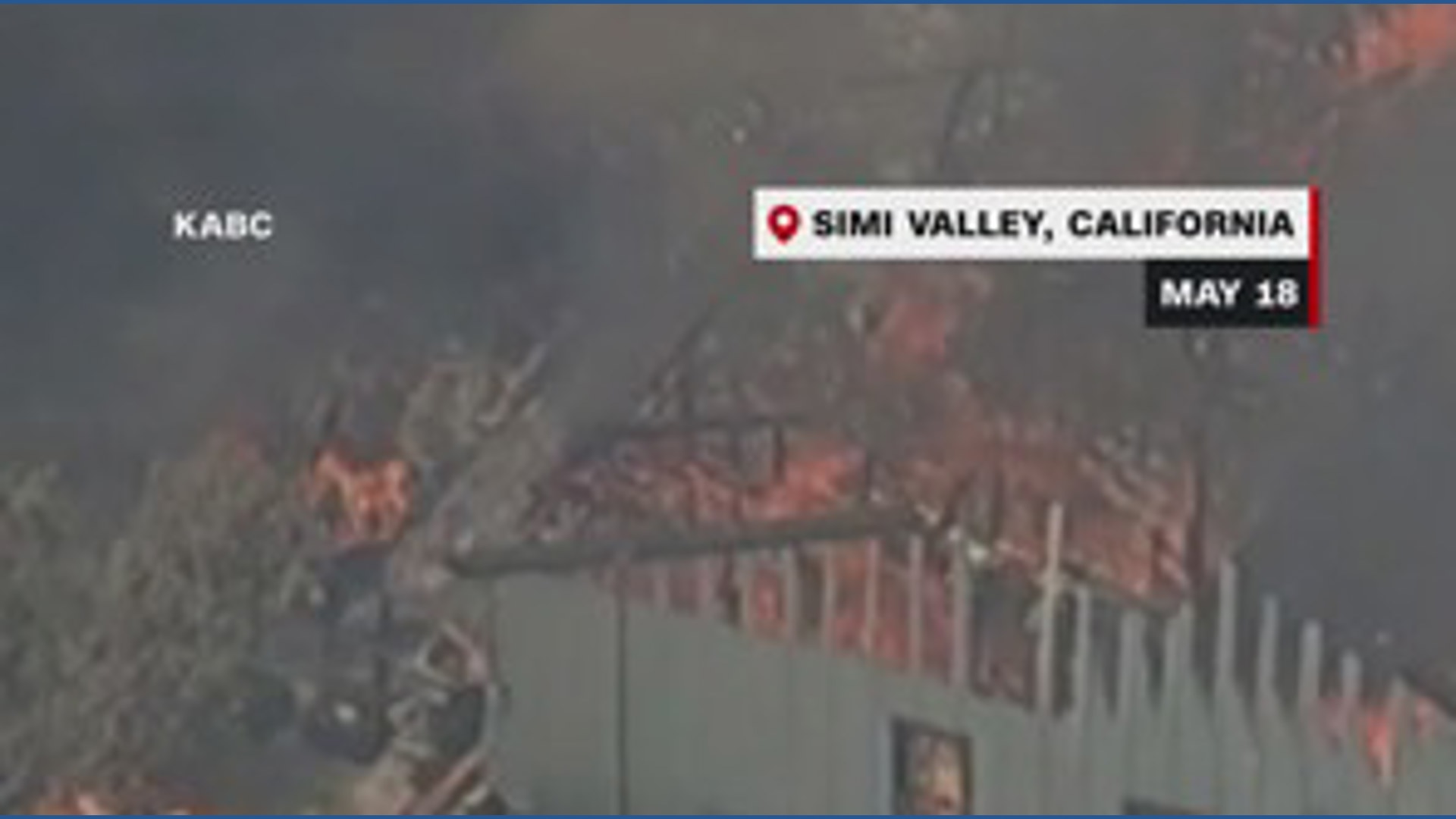 Fire torches homes in Simi Valley