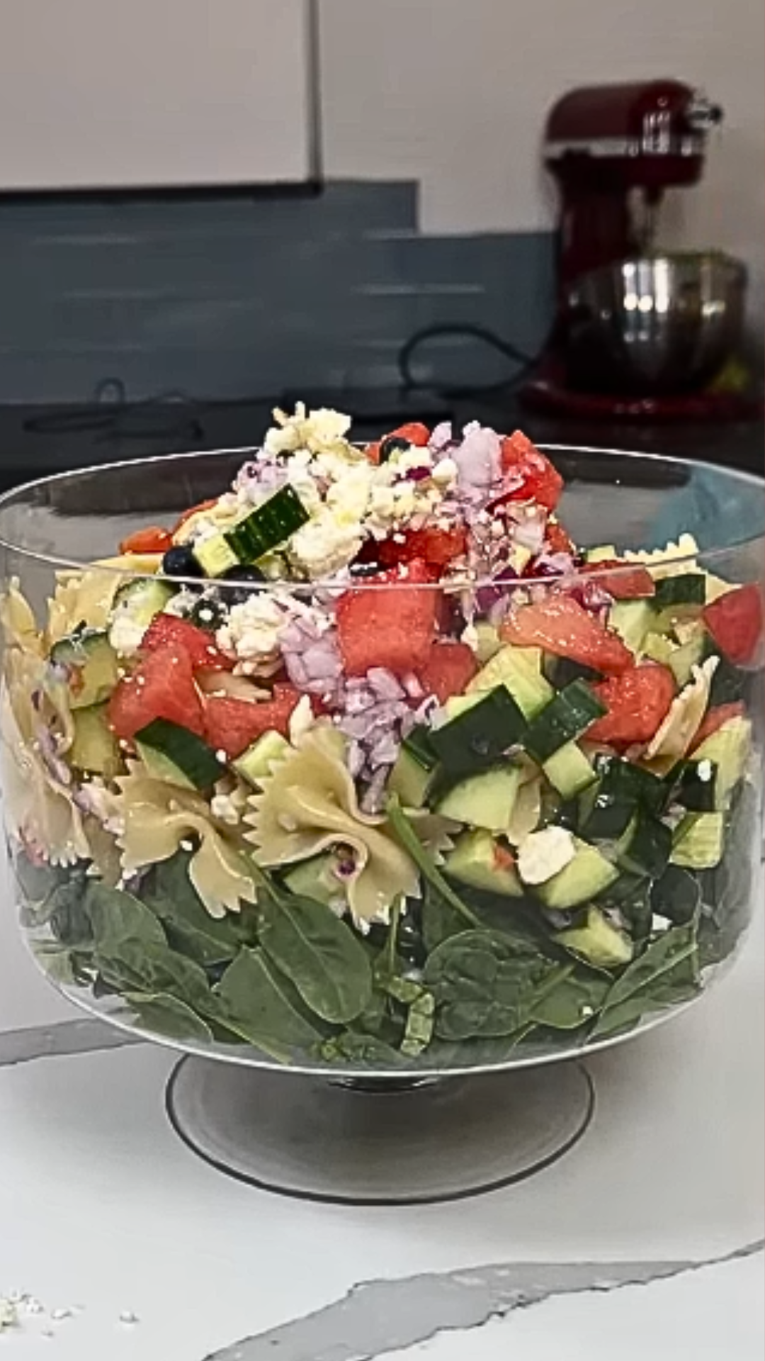 Fruit and veggie pasta salad recipe
