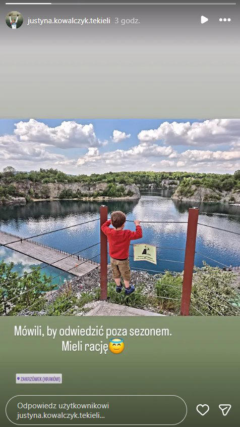 Justyna Kowalczyk pokazała zdjęcie syna. Oto gdzie go zabrała. "Mieli ...