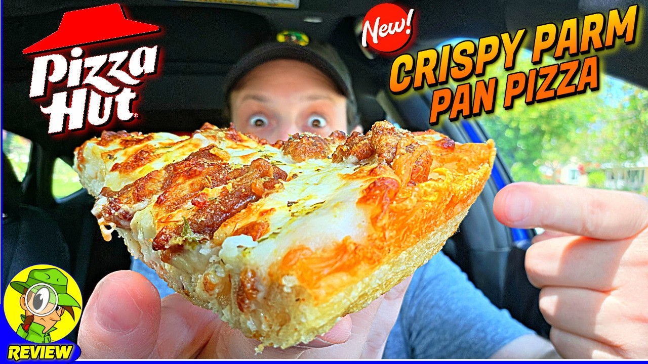 Pizza Hut crispy parm pan pizza review taste test