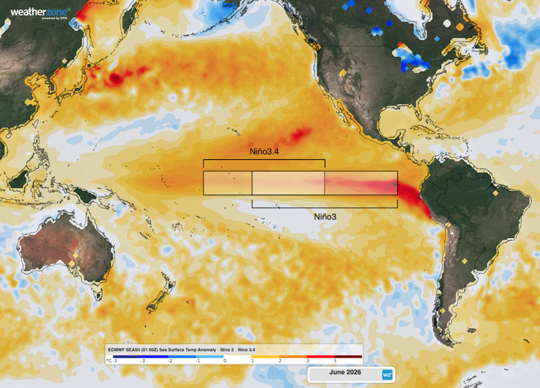 Warm water building beneath Pacific Ocean surface raises prospect of El ...