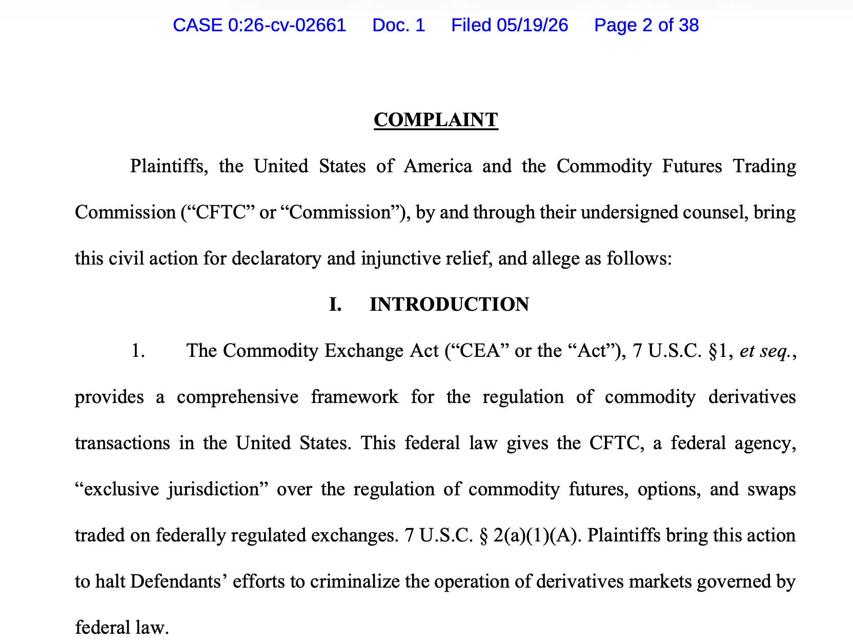 CFTC sues Minnesota, Governor Tim Walz over prediction markets ban
