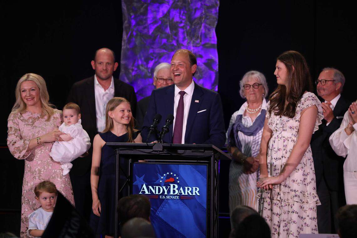 Central Kentucky congressman wins Senate primary to replace Mitch McConnell