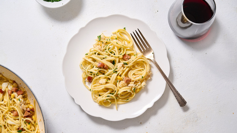 Crab boil carbonara recipe