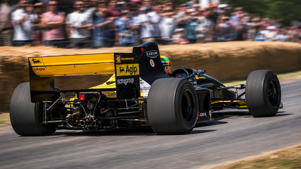 Minardi M191B Lamborghini V12 engine note 14,000 RPM