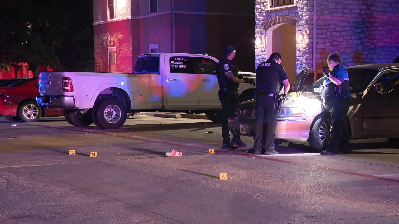 18-year-old dead, juvenile hospitalized after parking lot gun battle at ...