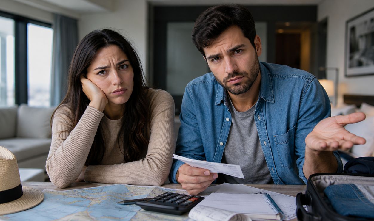 My boyfriend refuses to travel unless we split it exactly 50/50. We've ...