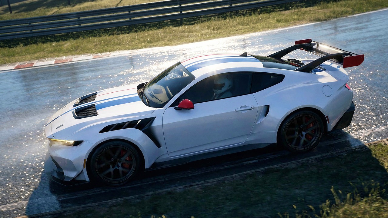 815 HP, 202 MPH, supercharged 5.2L V8, jet titanium parts: Mustang GTD ...