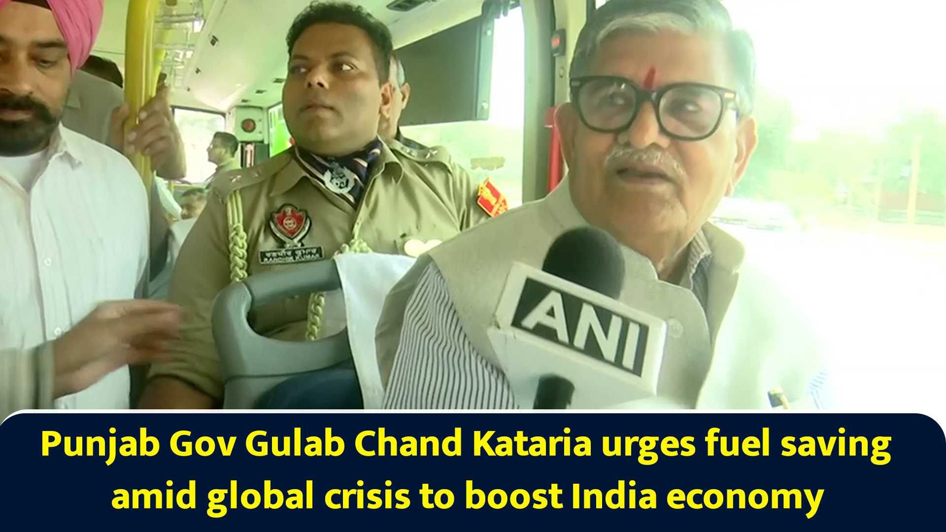 Punjab Gov Gulab Chand Kataria urges fuel saving amid global crisis to ...