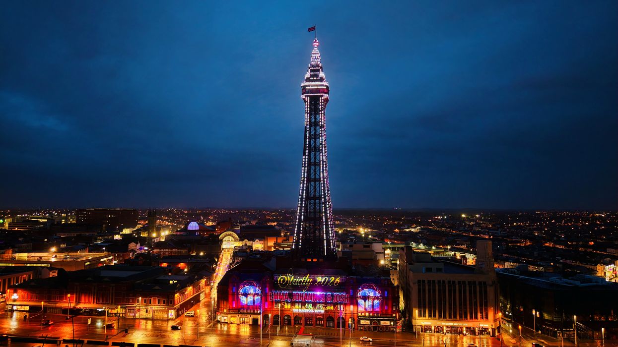 Blackpool Tower lit up with the names of new Strictly Come Dancing ...