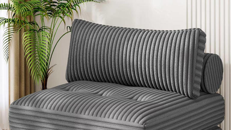 Walmart's 'comfortable' $70 corduroy folding sofa is a hosting game ...