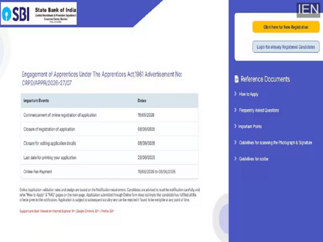 SBI apprentice recruitment 2026: Applications open for 7,150 posts ...