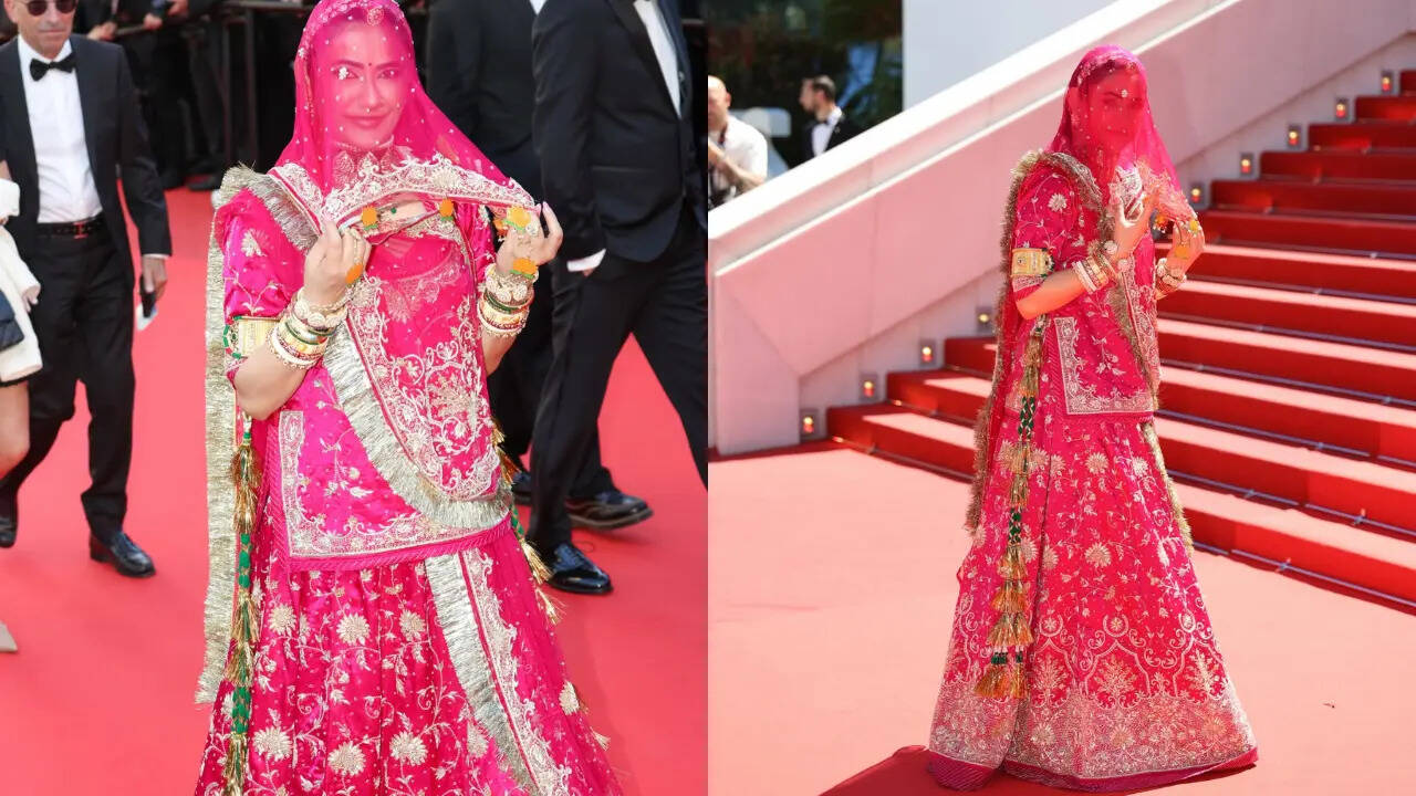 Ruchi Gujjar brings Rajasthani poshak and ghunghat to Cannes, internet ...