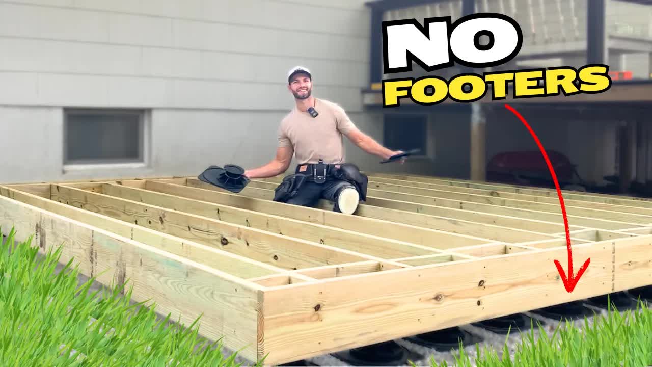 Build your own deck this weekend without footers