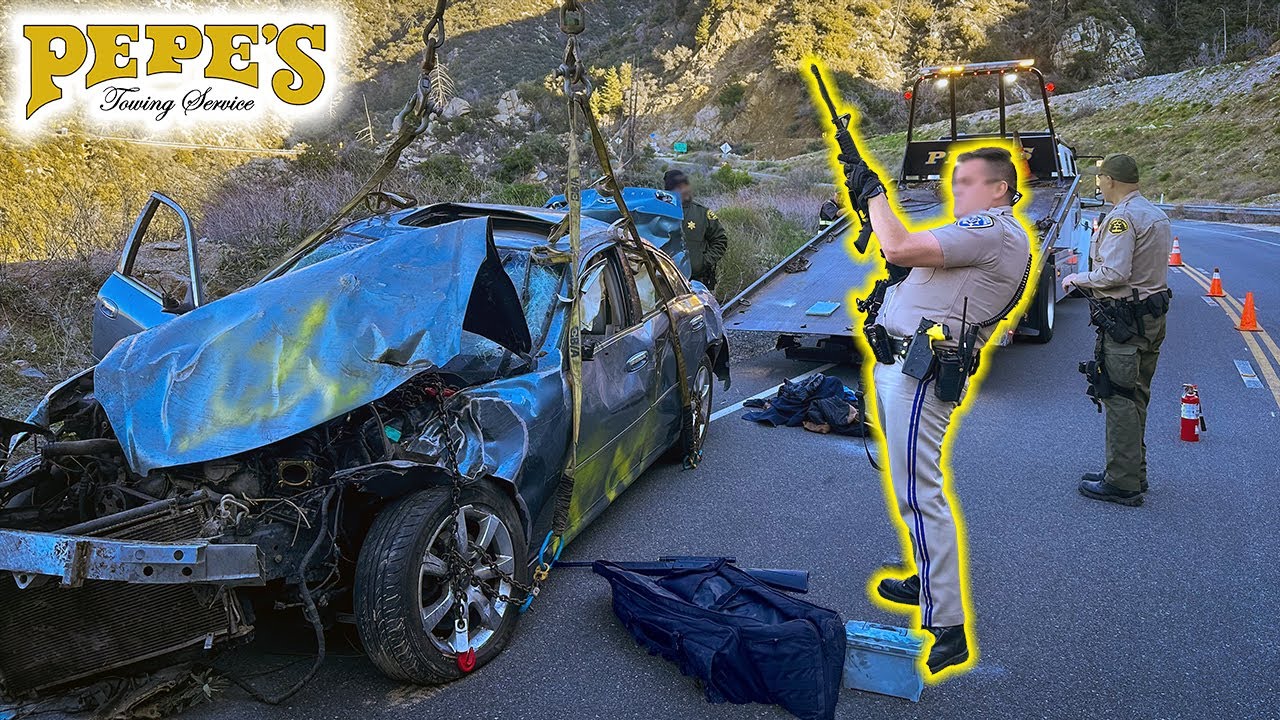 Getaway gone wrong (guns found in trunk)